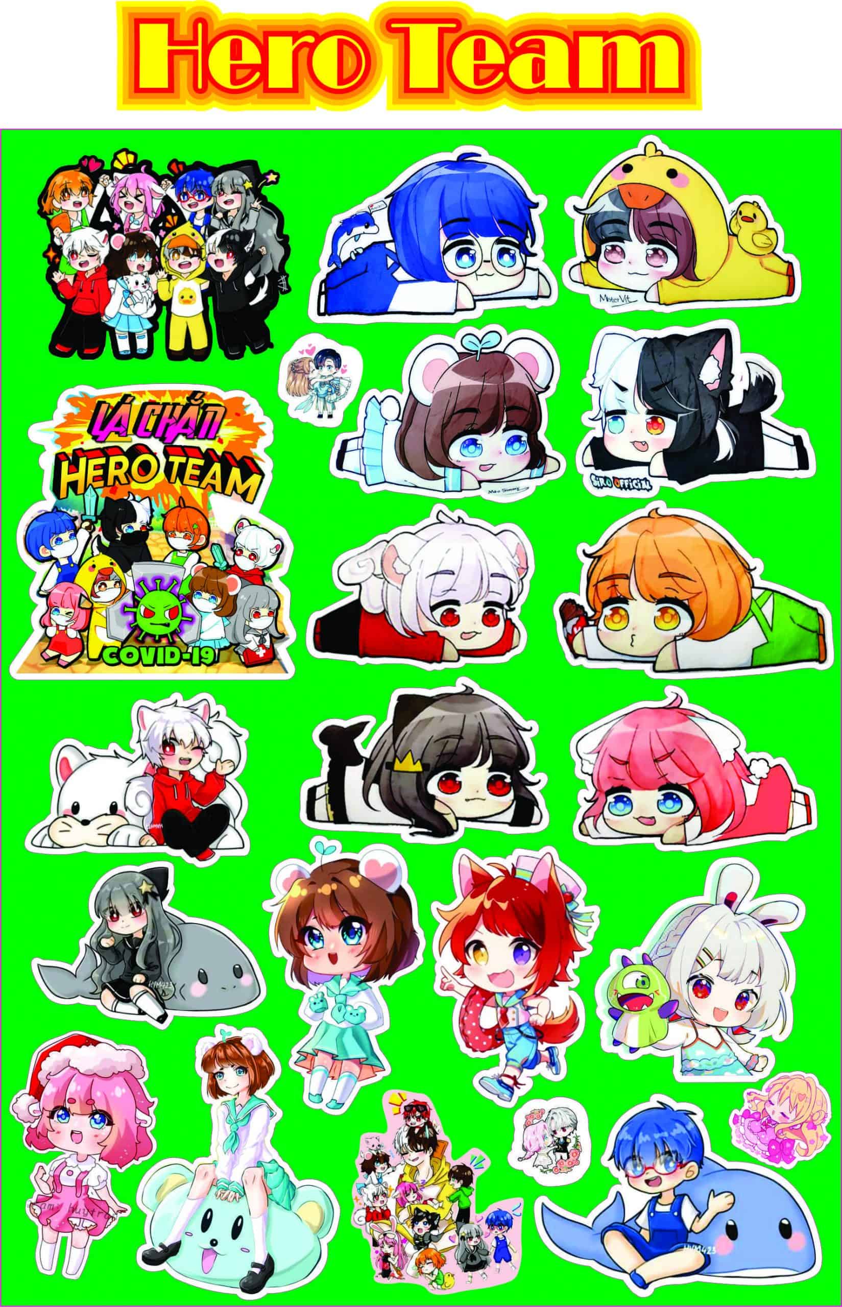 Bộ sưu tập 99+ hình dán sticker hero team siêu dễ thương,vui nhộn